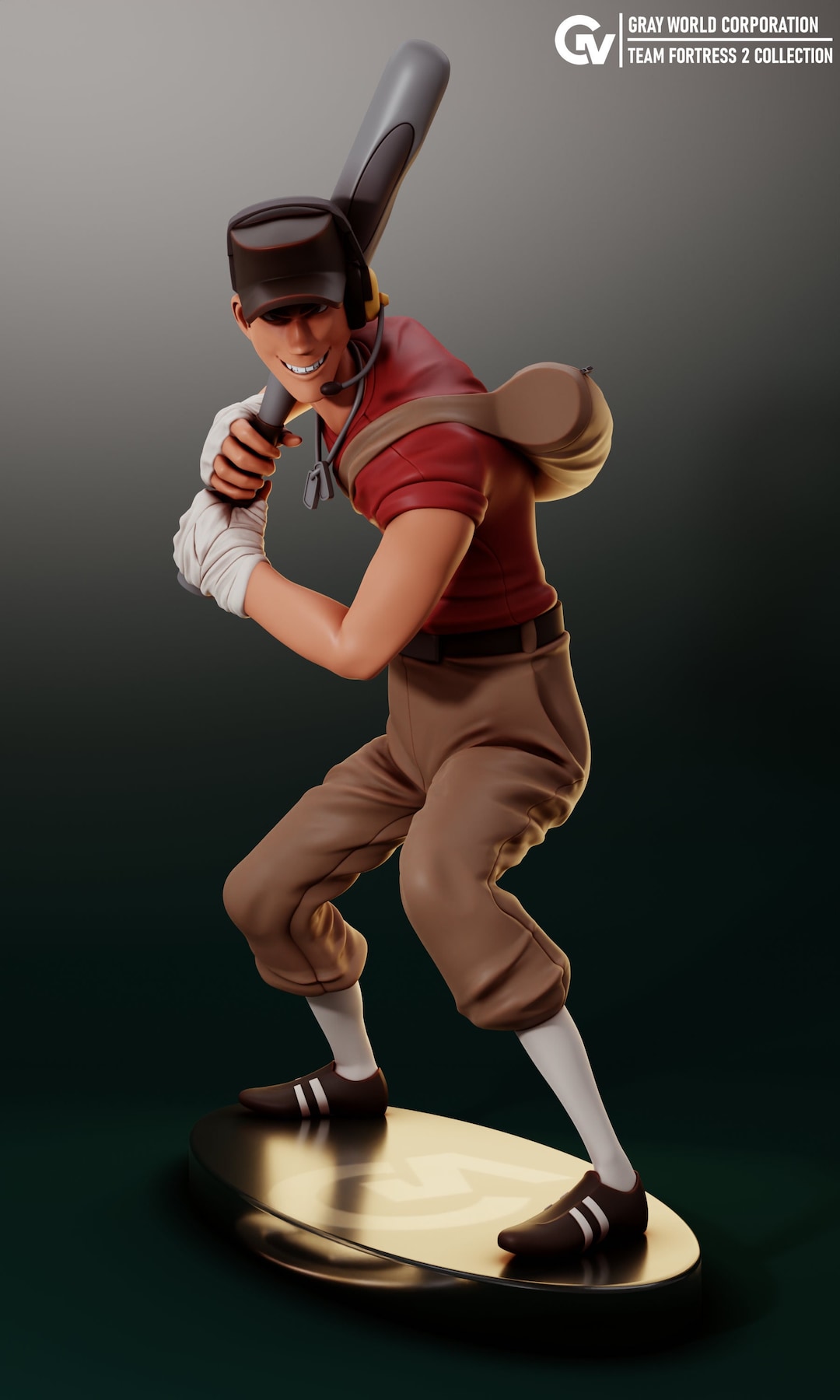 Scout From Team Fortress 2 Collectible 3d Printed Statues Home Decor ...