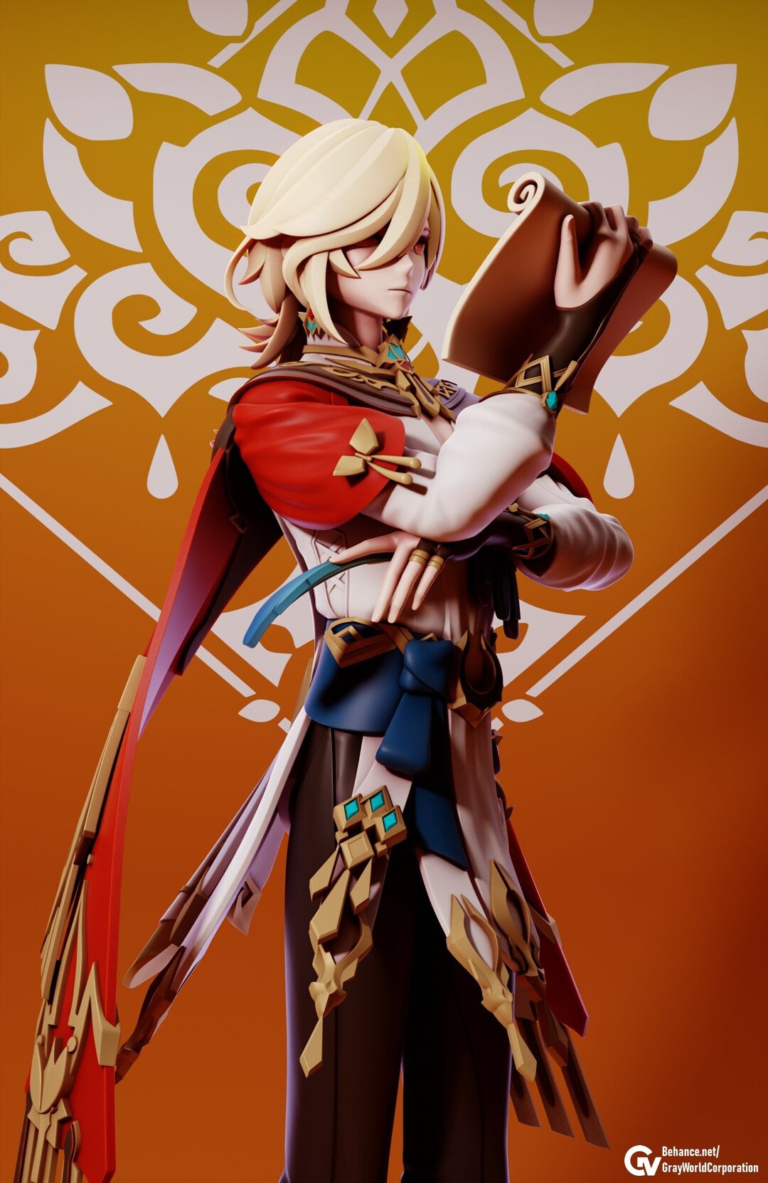 Hand Painted Kaveh From Genshin Impact Collectible 3d Printed Statues ...