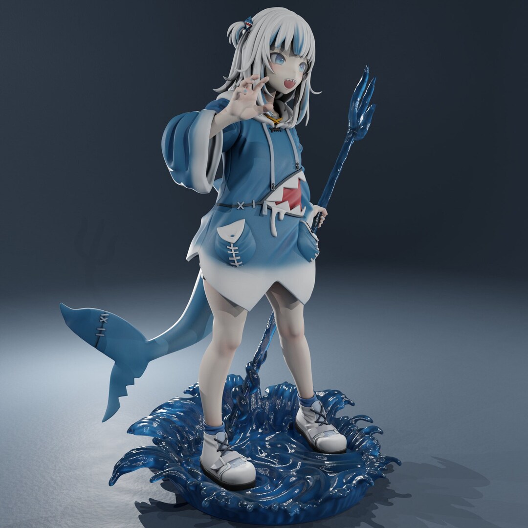 Gawr Gura Hololive Vtuber Collectible Statue Décor for Your Home 3d ...