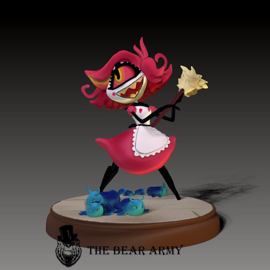 Hand Painted Niffty Diorama From Hazbin Hotel Collectible 3d Printed ...