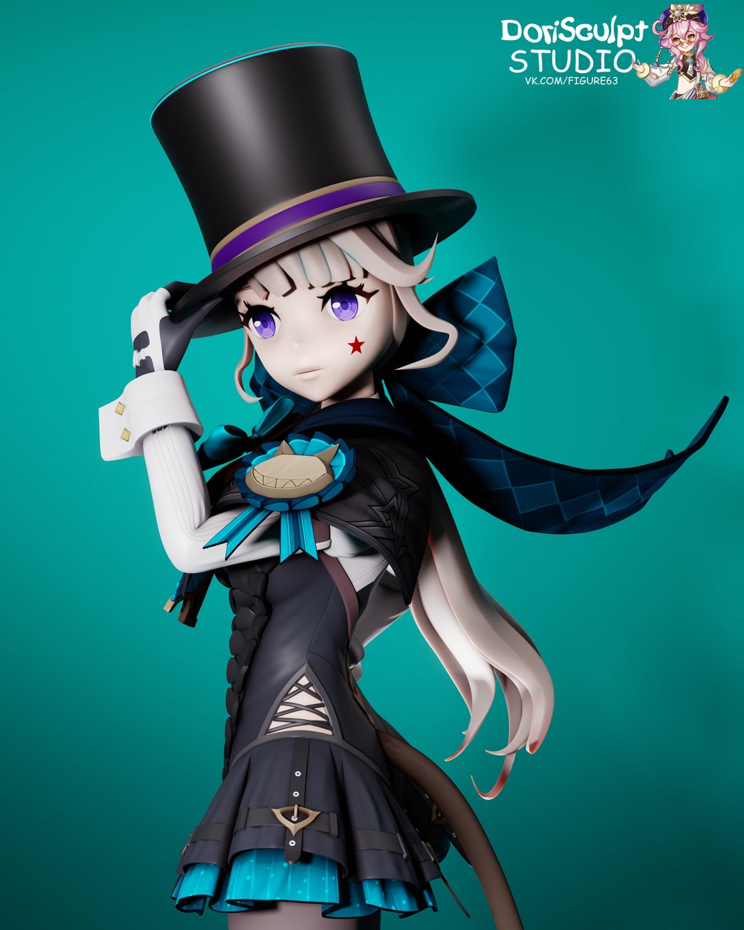 Unpainted DIY KIT Lynette From Genshin Impact Collectible 3d Printed ...