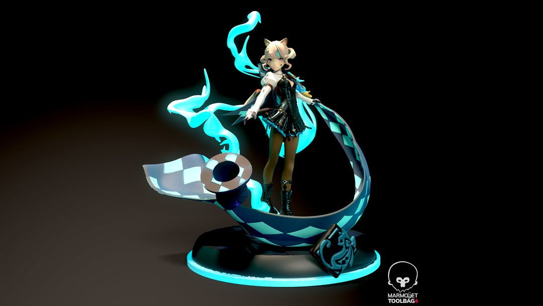 Lynette From Genshin Impact Collectible 3d Printed Statues Perfect for ...