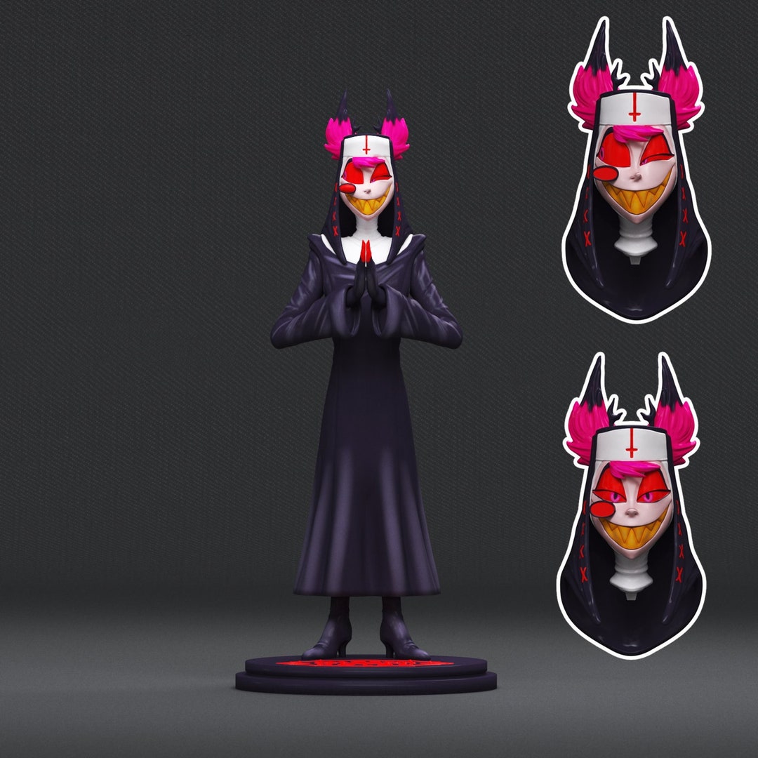 Alastor Nun from Hazbin Hotel Collectible 3d printed statues Perfect ...