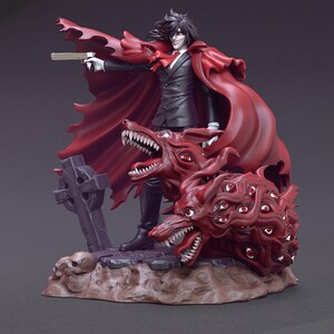 Alucard or Count Dracula From Hellsing Collectible 3d Printed Statues ...