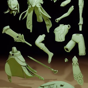 Hand Painted Cyno From Genshin Impact Collectible 3d Printed Statues ...