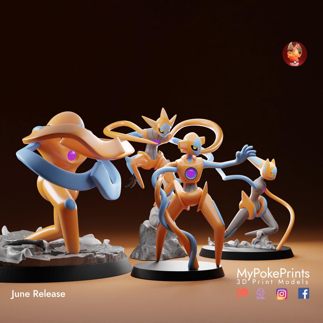 DIY KIT Deoxys Legendary Pokemon for Your Home or Desk Decor Nerdy and ...