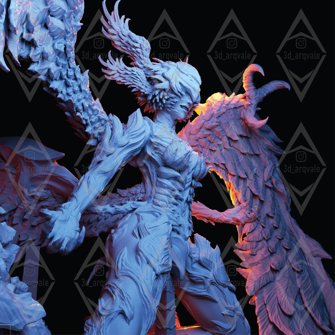 Unpainted DIY KIT Garuda From Final Fantasy XVI Collectible 3d Printed ...