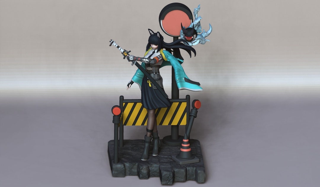 DIY KIT Hoshimi Miyabi Diorama From Zenless Zone Zero Collectible 3d ...