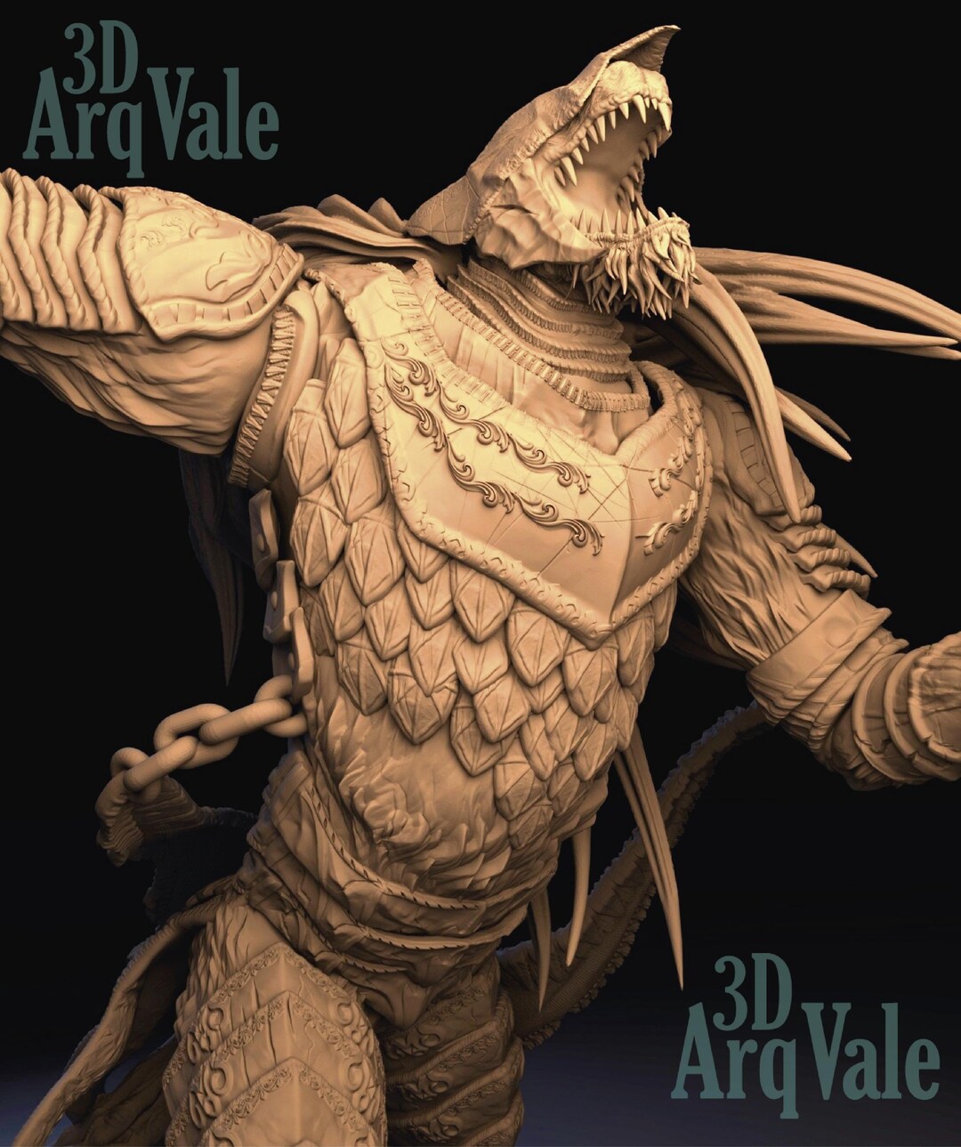 Hand Painted Maliketh the Black Blade From Elden Aro Collectible 3d ...