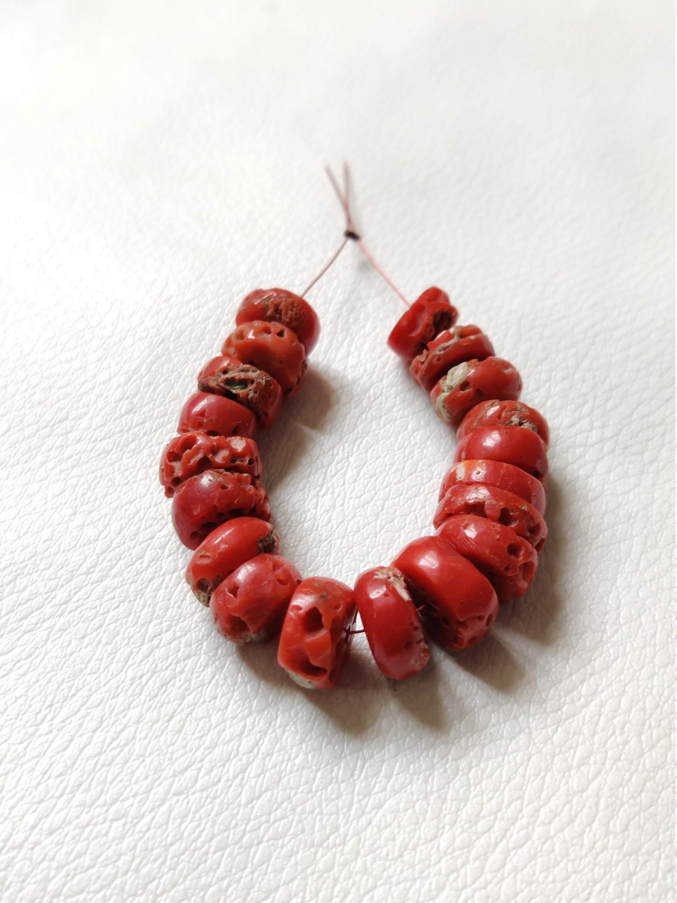 Mediterranean Coral Bead Natural Coral Beads-Red Italian | Etsy