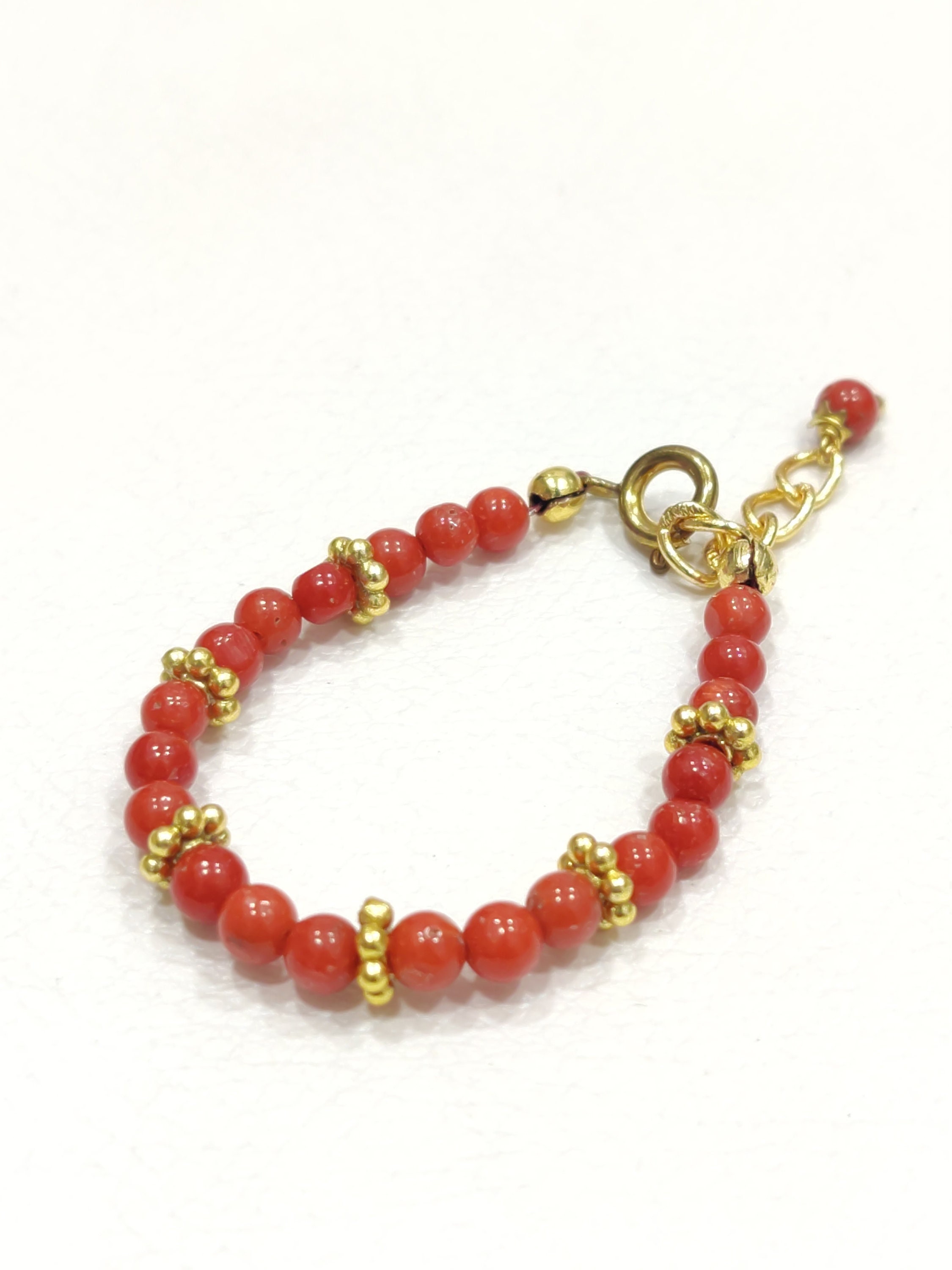 Natural Italy Red Coral Lucky Charm Handmade 14k Gold Filled - Etsy