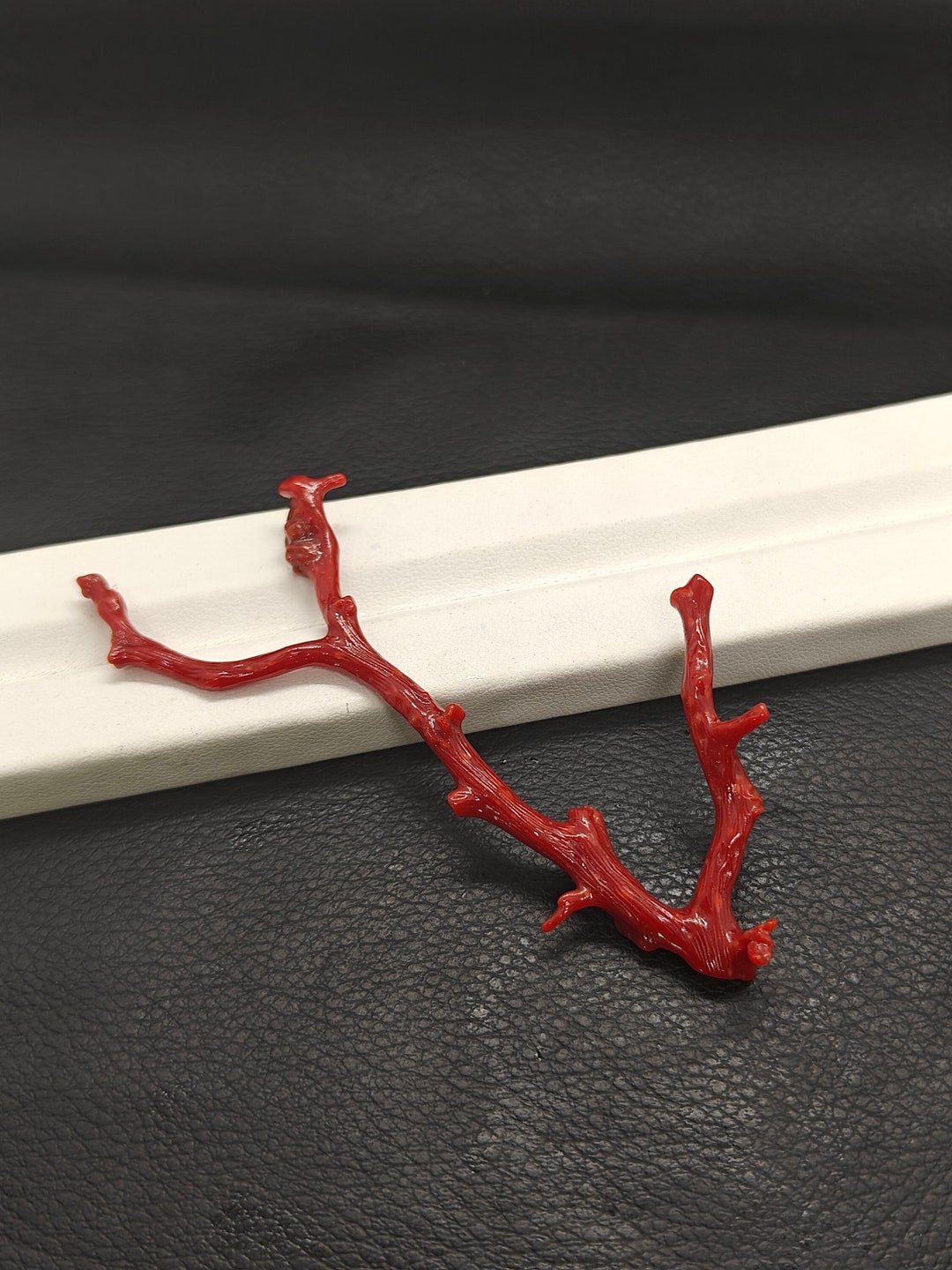 AAA Quality Oxblood Red Coral Stick Tree-mediterranean Sea Coral Rough ...