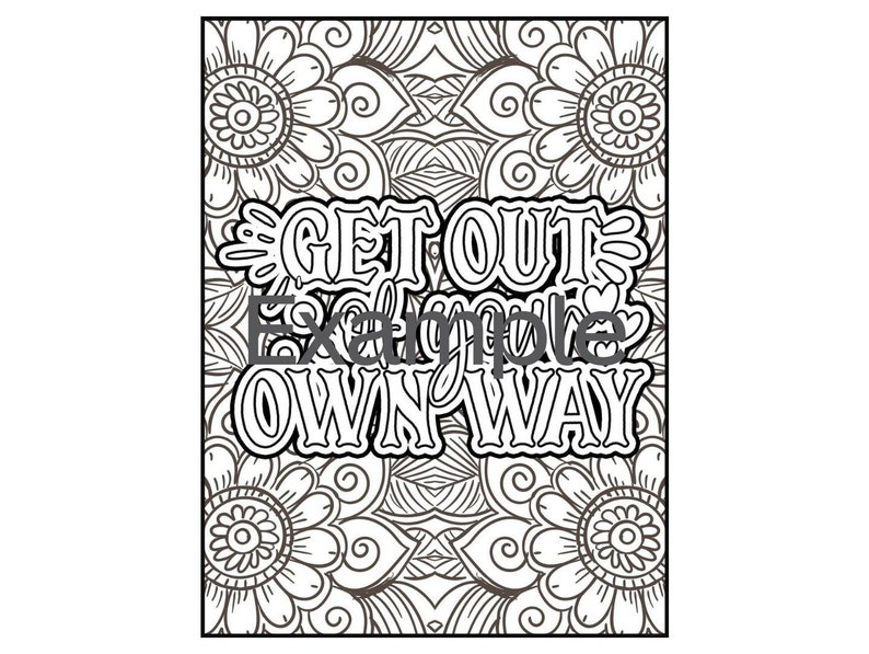 Digital Motivational Coloring Book 50 Pages - Etsy
