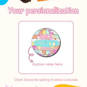 Personalized Disco Ball Classroom Sign| 3D Teacher Door Sign| Groovy ...