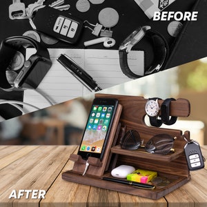 Personalized Gift for US Army - Handmade Phone Docking Station for ...