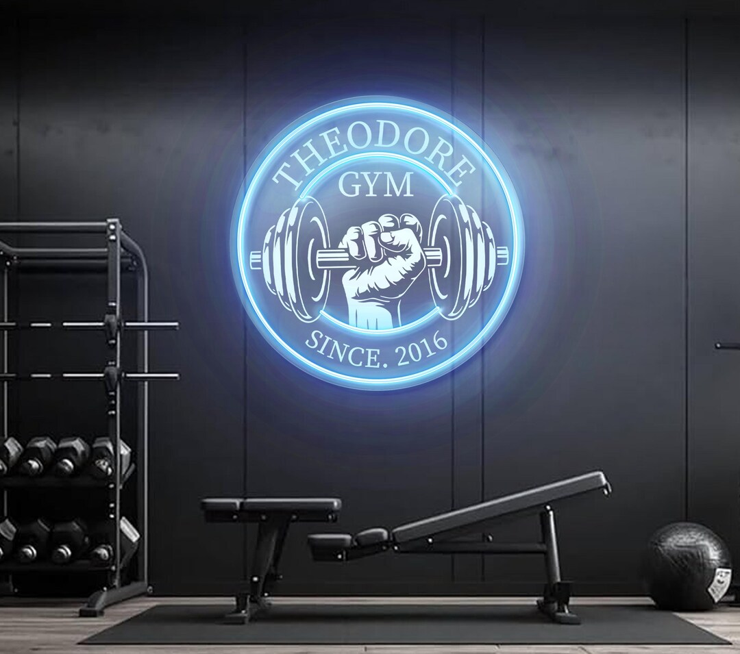 Letrero de neón personalizado para gimnasio, decoración personalizada ...
