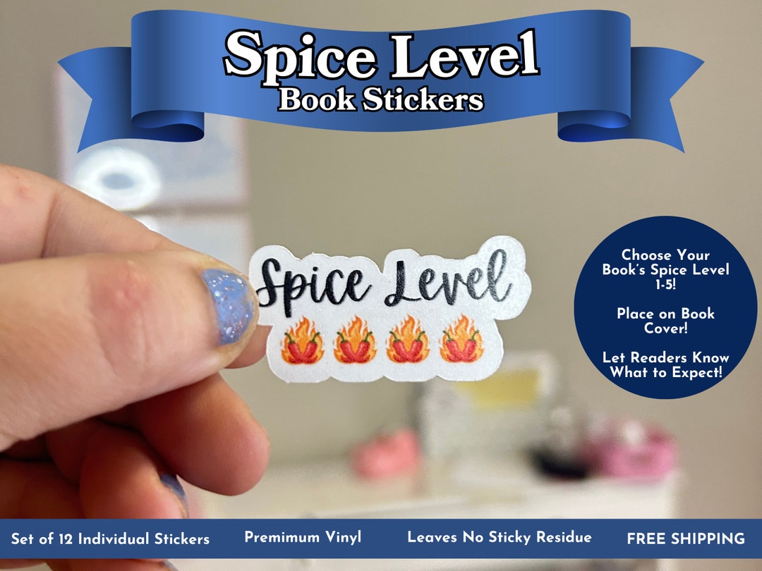 Spice Level Book Stickers, Stickers for Authors, Set of 20 Book ...