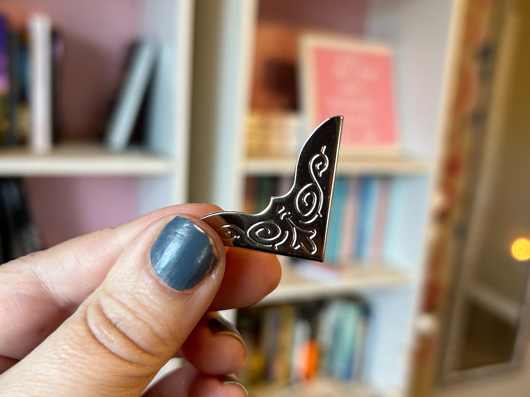 Decorative Silver Book Corner Protectors, Metal Book Corners for Book ...
