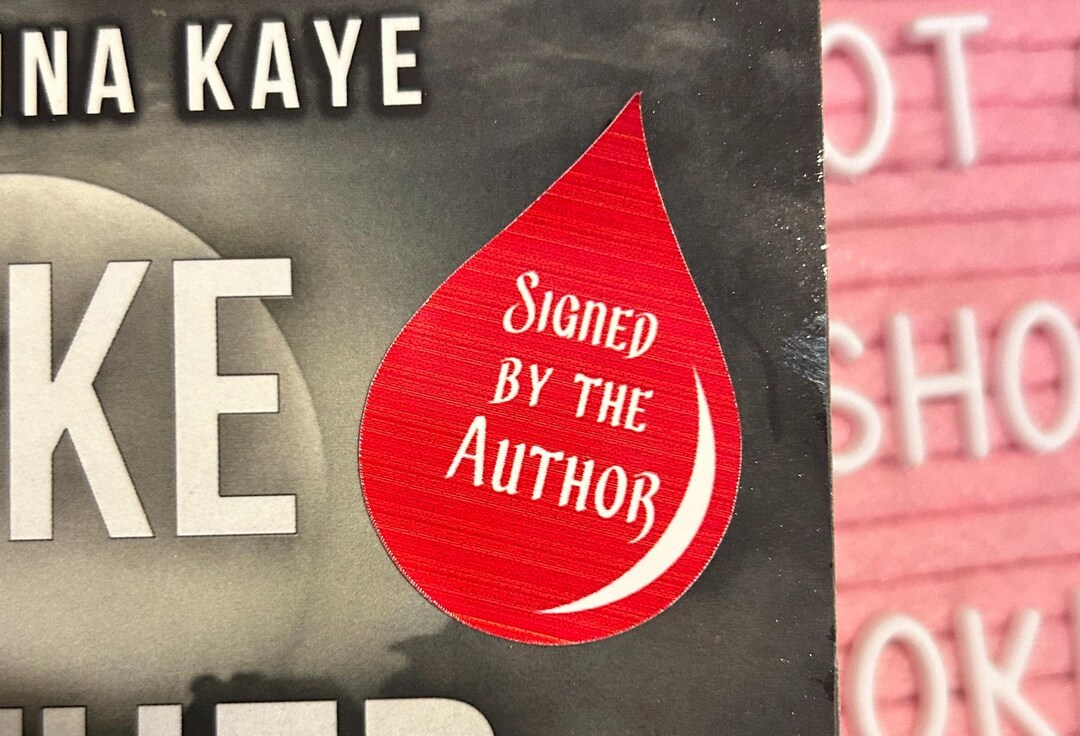 16 Signed by Author Book Stickers, Author Stickers, Writer Stickers ...