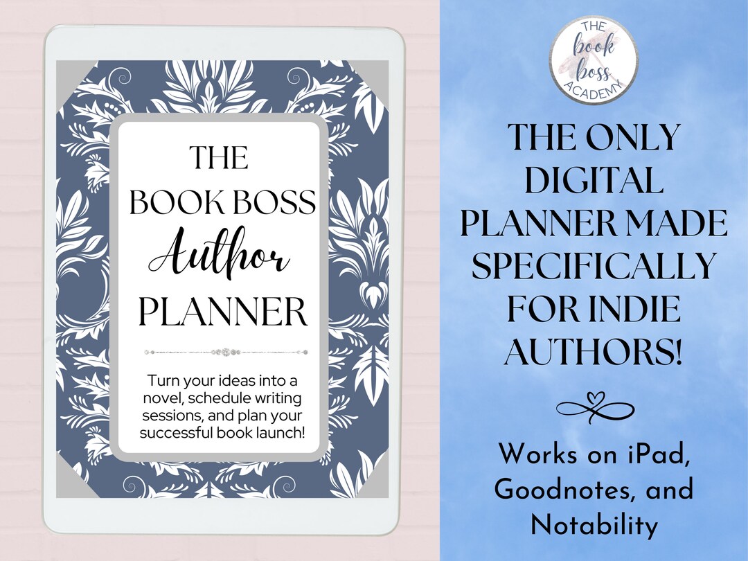 Book Boss Author Planner, Digital Planner, Undated Planner, Novel ...