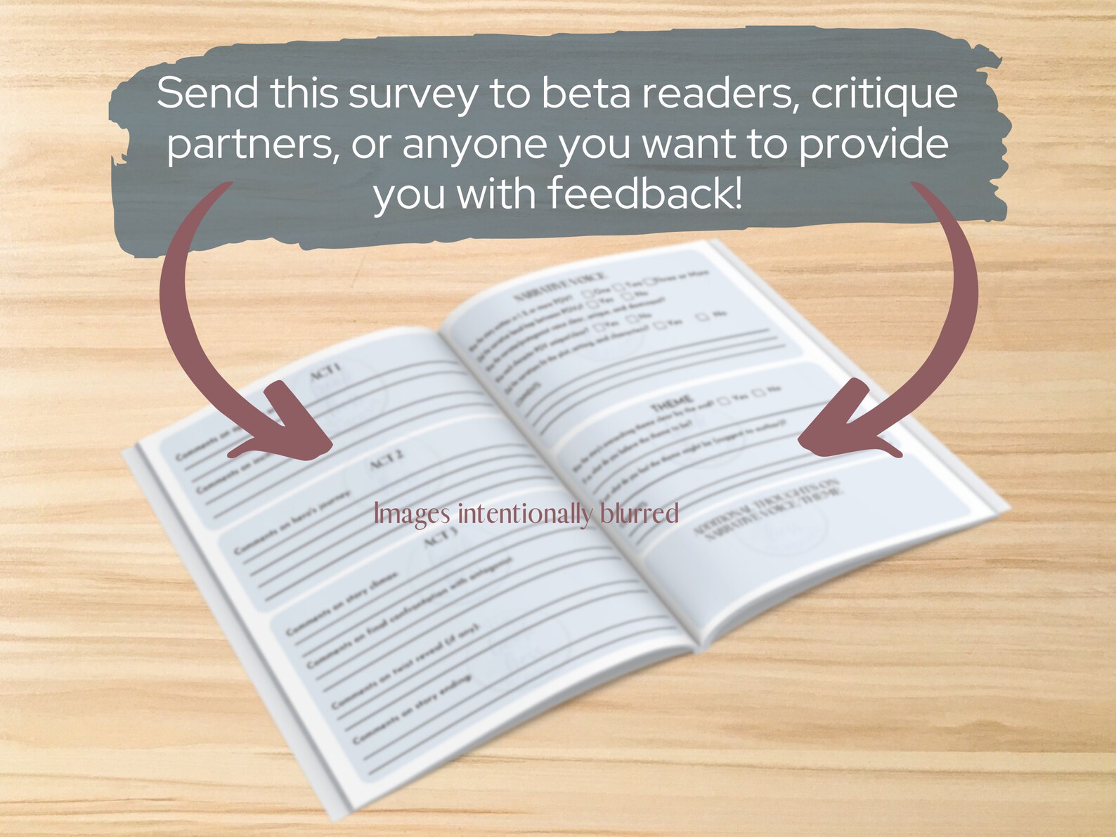 Beta Reader Survey Form Book Writing Worksheet Author - Etsy