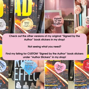 25 Signed by Author Stickers, Silver Wax Seal, Book Stickers, Author ...