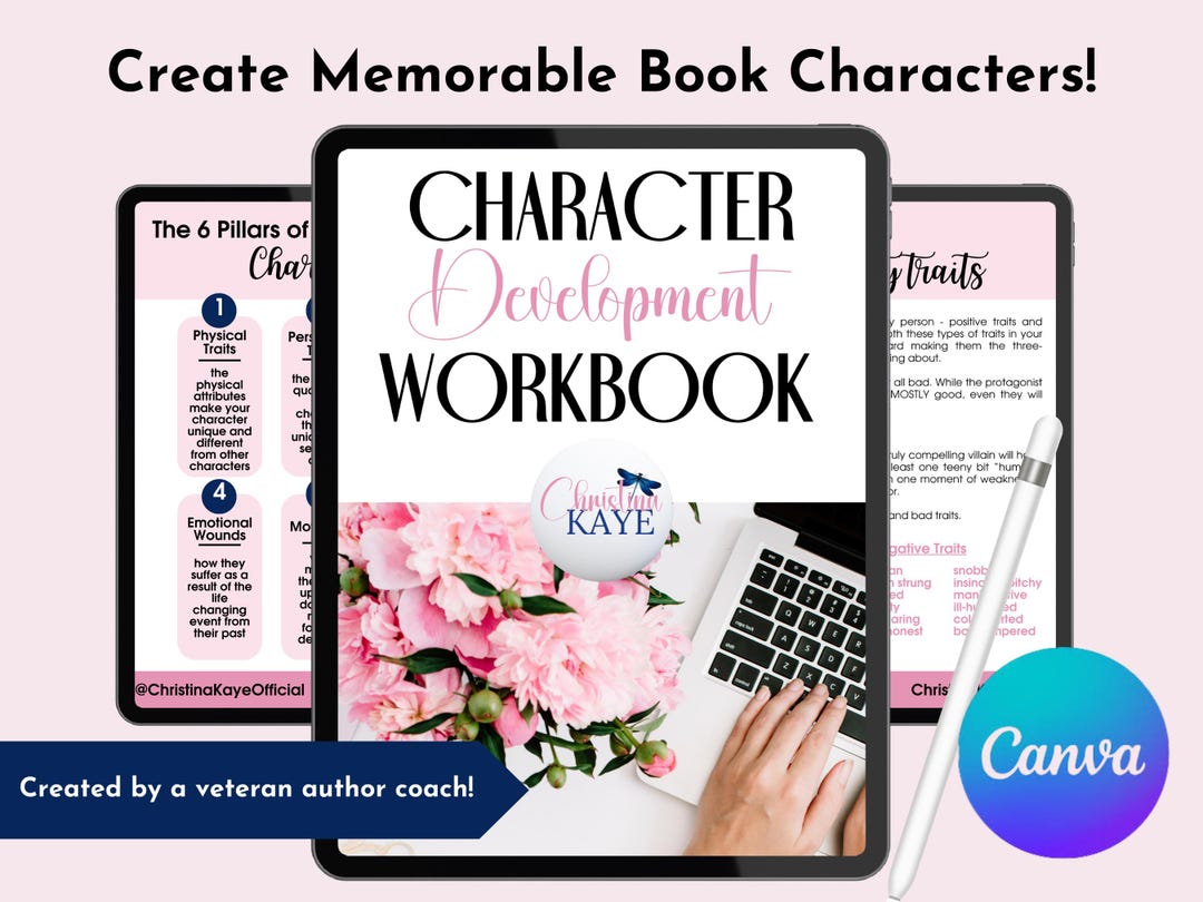 Character Development Workbook: Novel Writing Planner (digital) - Etsy