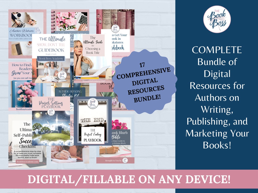Author Resource Bundle: Book Writing Workbooks & Tutorials (digital ...