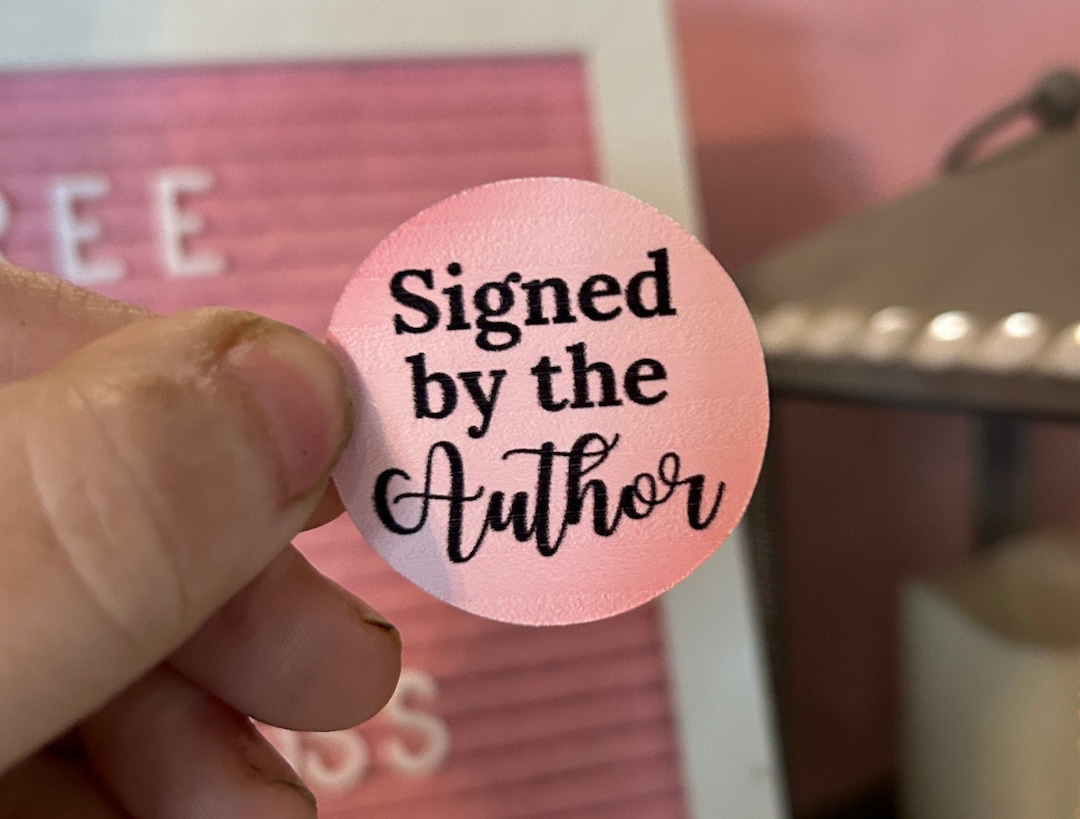 20 Signed by Author Book Stickers, Writer Stickers, Stickers for ...