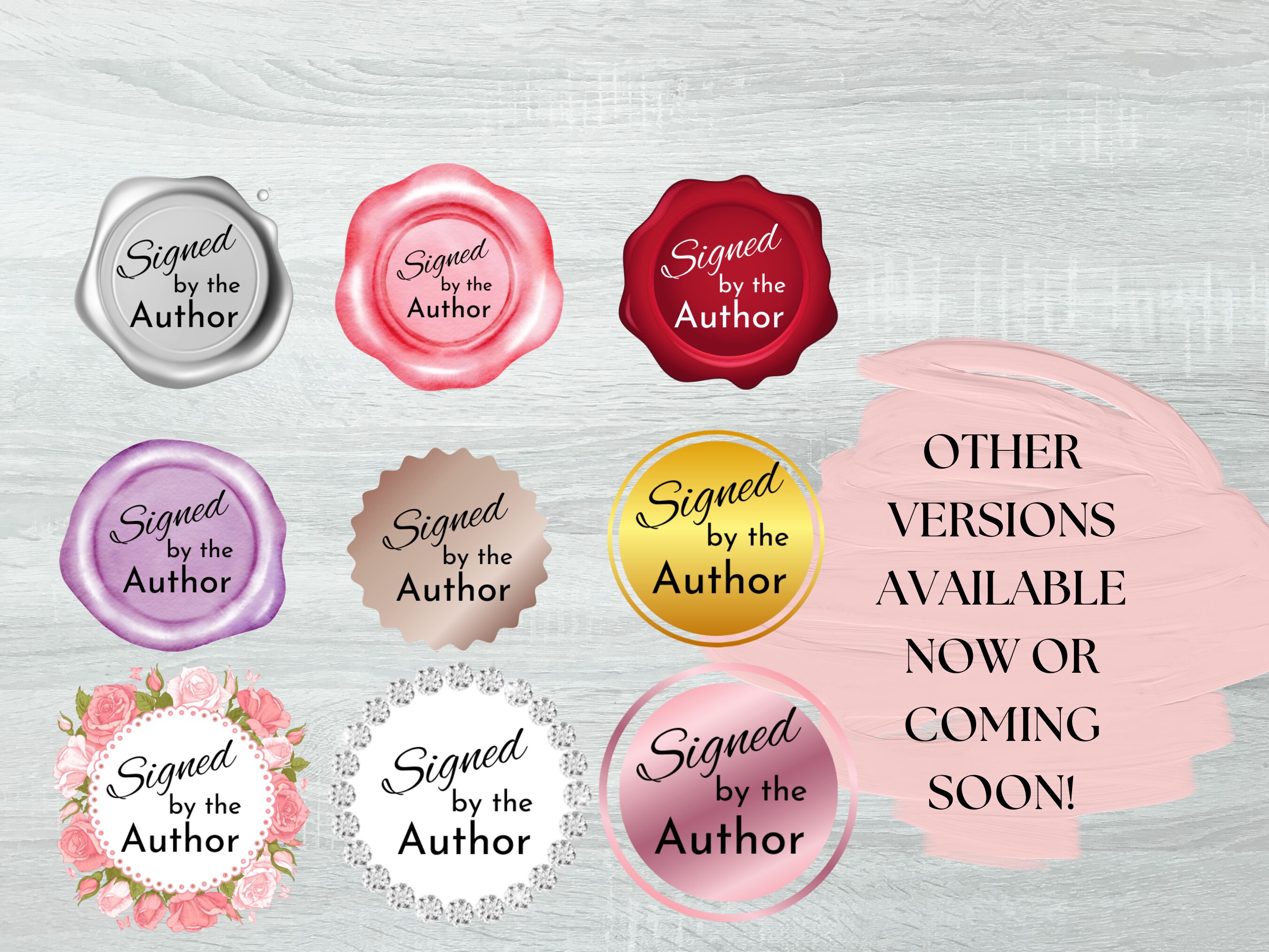 GOLD Signed by Author Stickers Sheets 60 per Author Stickers | Etsy