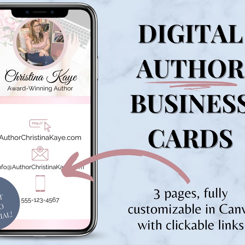 Writer Business Card - Etsy