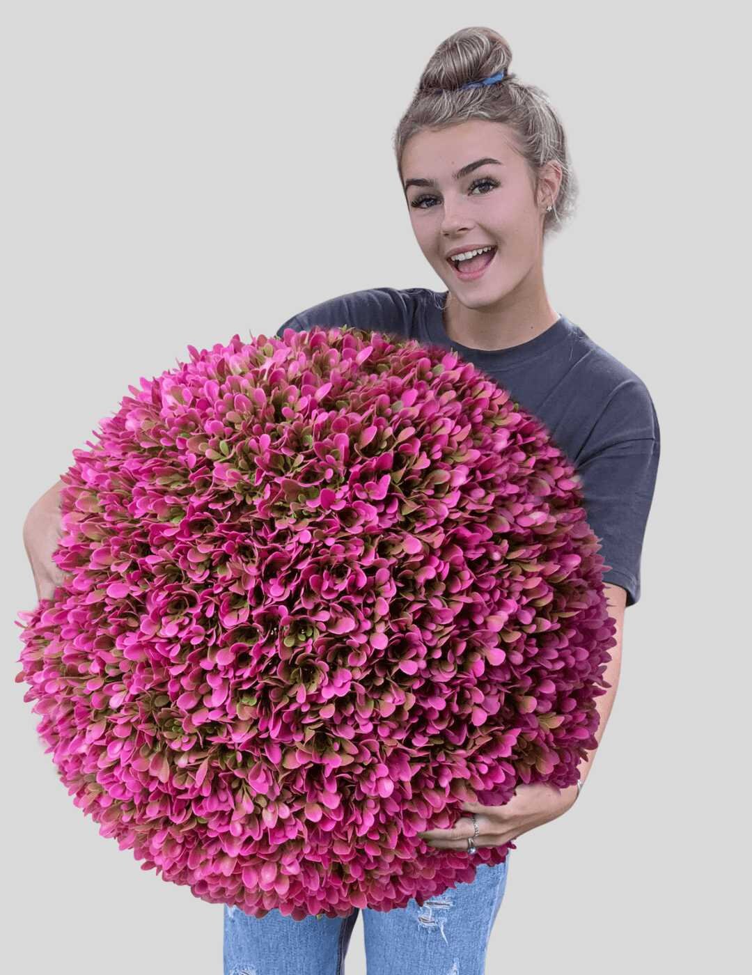 23" XL Hot Pink Topiary Ball - Etsy