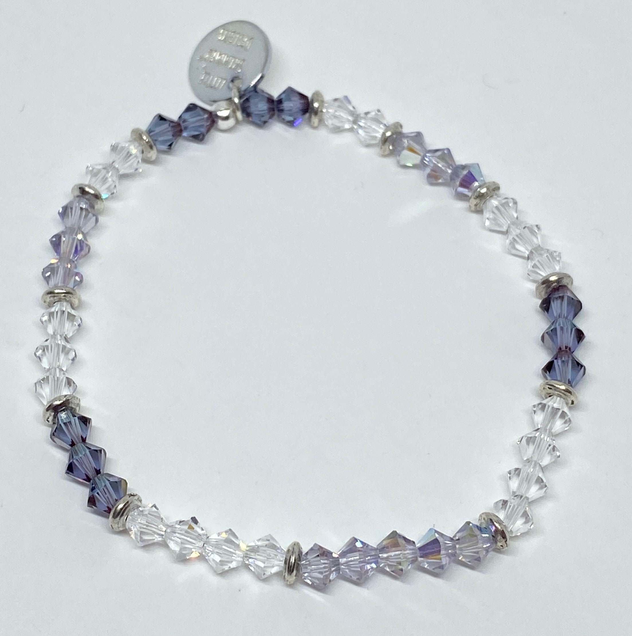 Swarovski Crystal Bicone Beaded Stretch Accent Bracelet in - Etsy