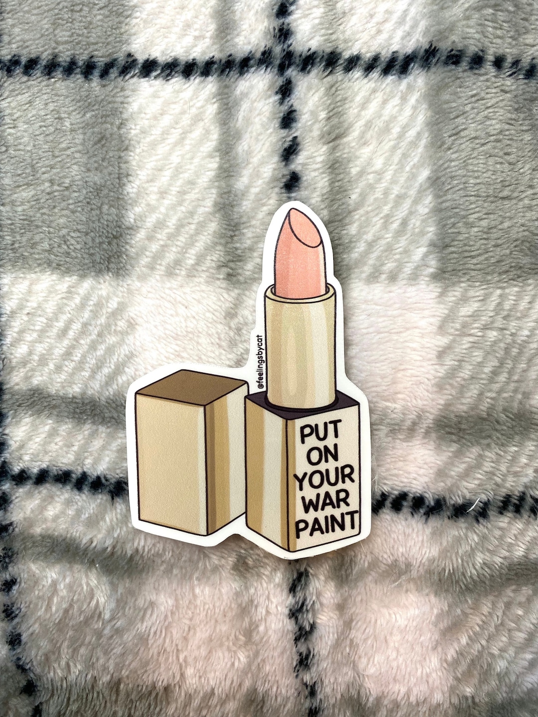 Put on Your War Paint Sticker || Lipstick Sticker || Makeup Sticker ...