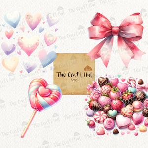 Watercolor Love Clipart: Boho Wedding Valentine PNG (digital Download ...