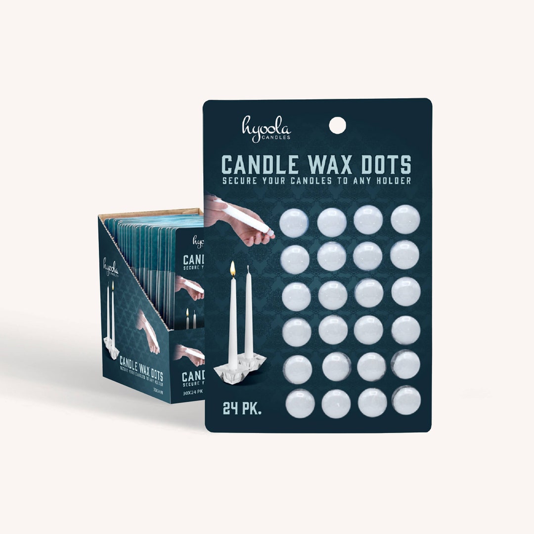 Candle Sticky Wax Dots 24 Pack - Etsy