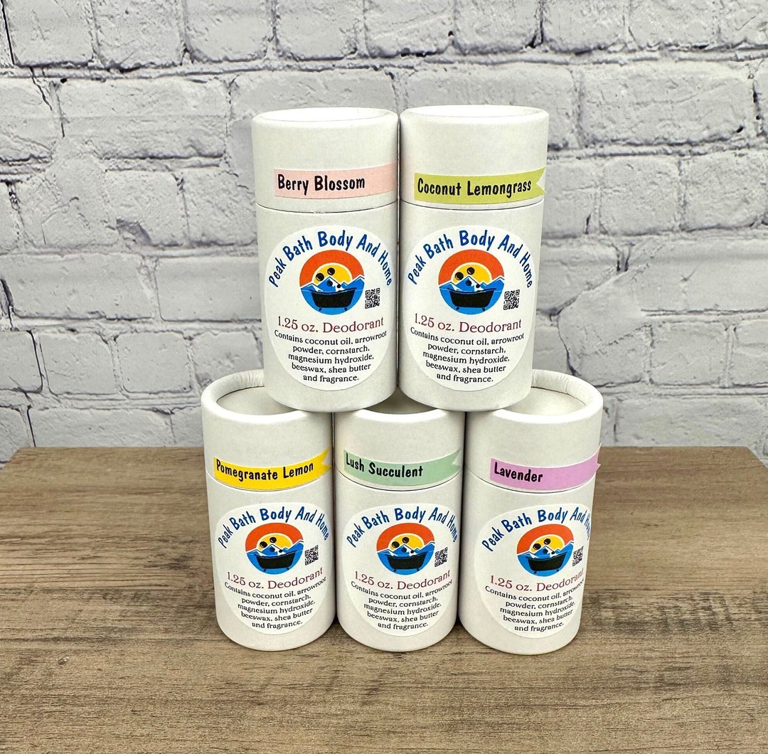 Mini Handmade Deodorant for Travel, Beach, Purse, Summer, Trial Size ...