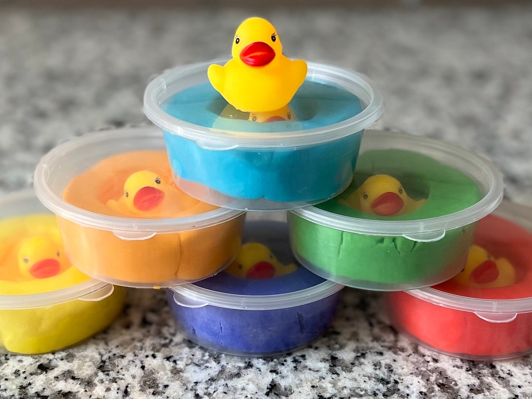 Bubble Bath Dough 3 Oz With Rubber Duck Sensory Bathtime - Etsy