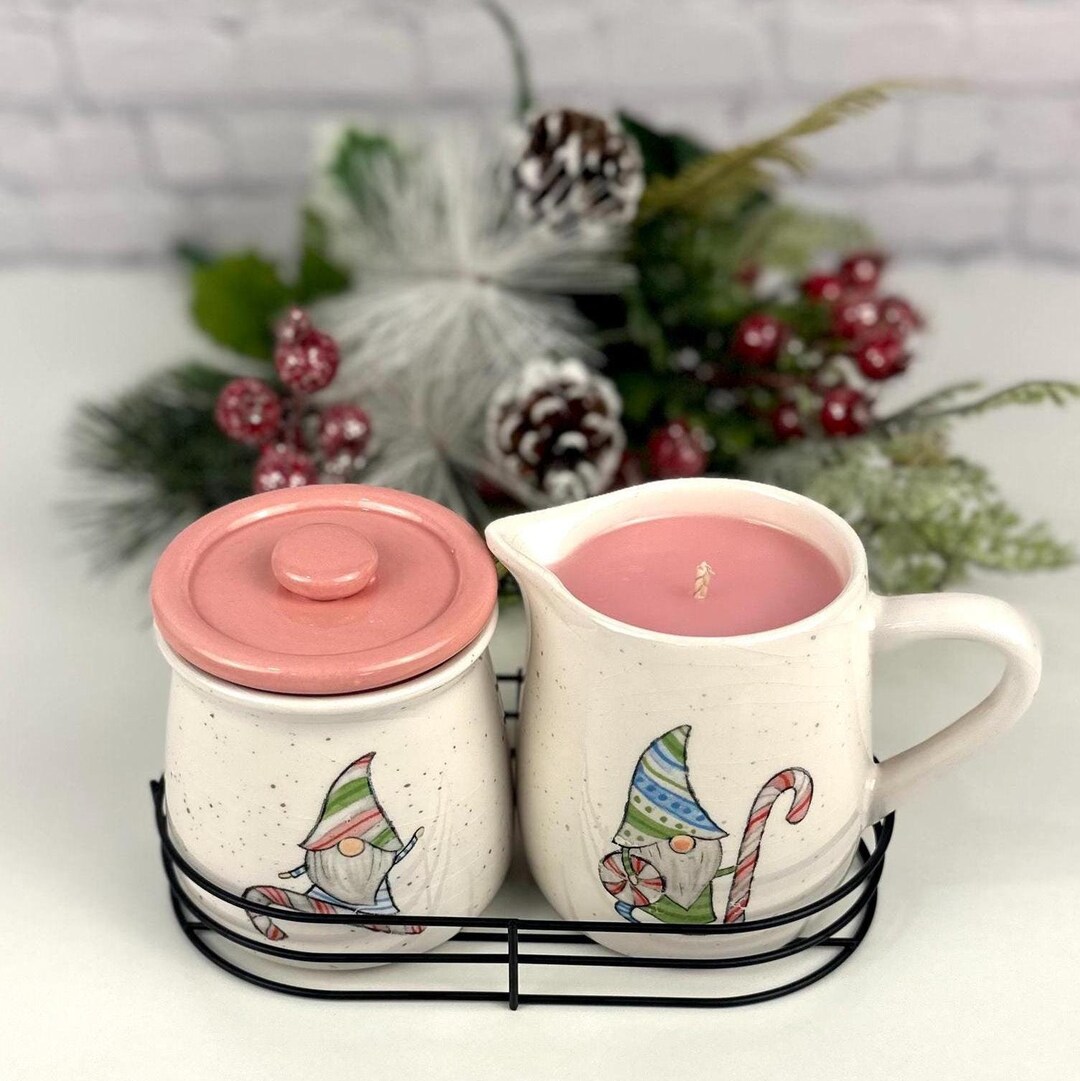 Candy Cane 12 Oz Massage Lotion and 10 Oz Soy Candle Gift Set in ...