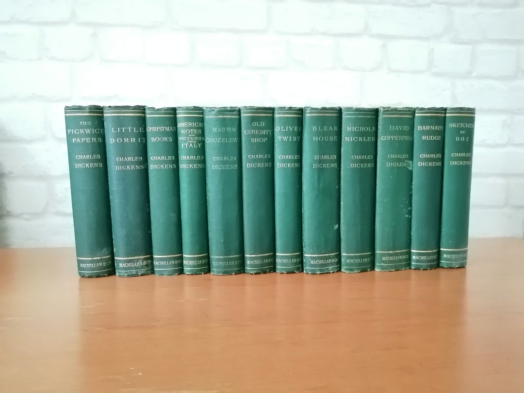 Antique Charles Dickens Collection of 12 1892s Books Rare Literary ...