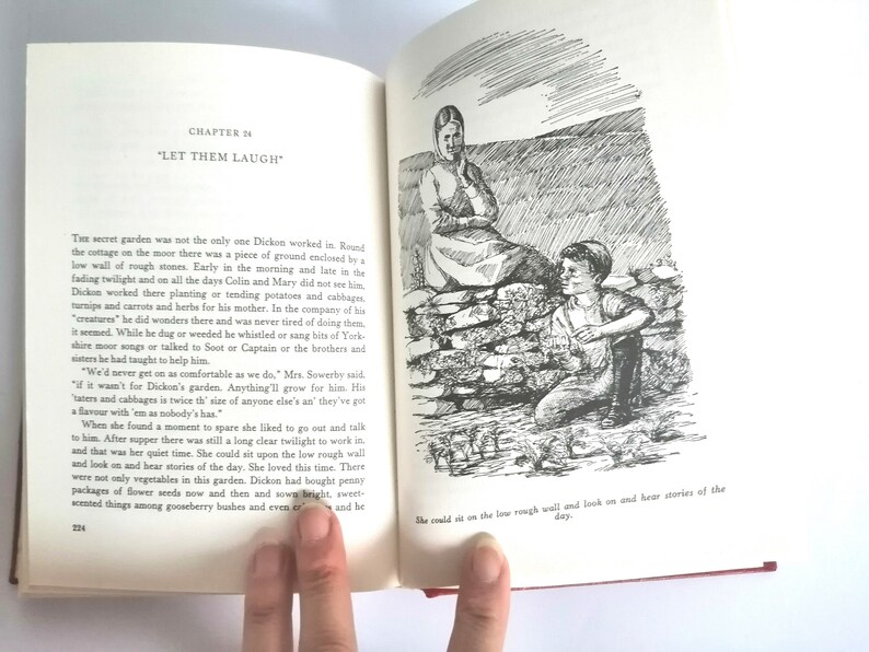 The Secret Garden Vintage 1975s Book Childrens Book Gift for Readers ...