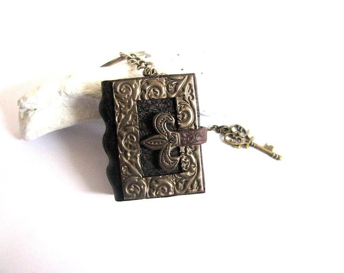 Book Keychain SMALL Book Keyring Personalized Keychain Book Gift Book ...