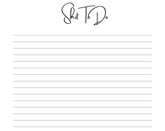 Modern to Do List Notepad Desk Planner With Checkboxes Productivity ...
