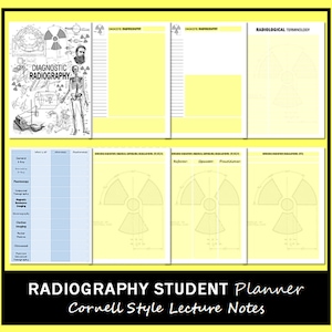 Radiography X-ray Study Planner Organiser Radiology Technologist Rad ...