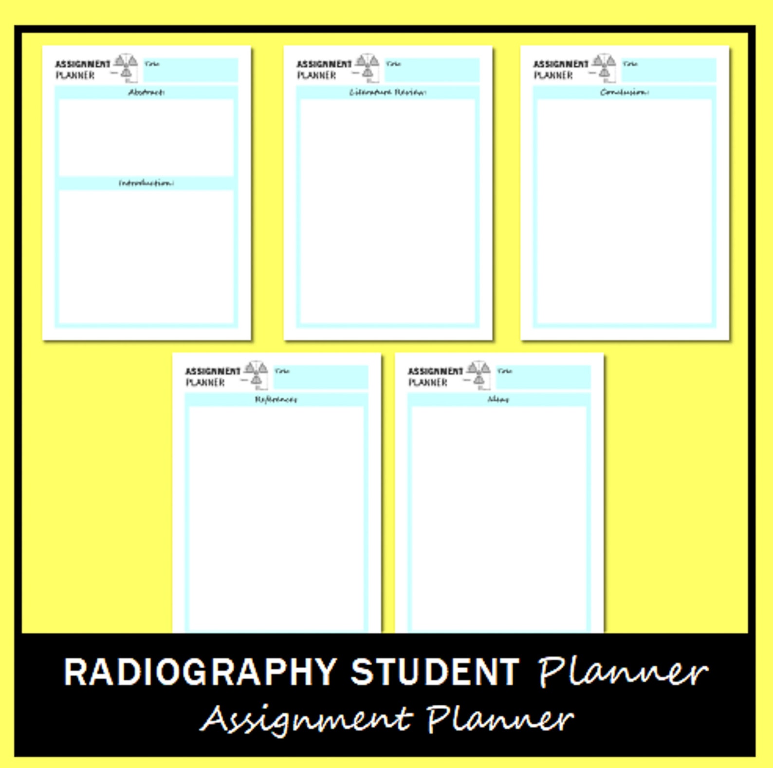 Radiography X-ray Study Planner Organiser Radiology Technologist Rad ...