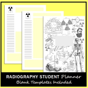Radiography X-ray Study Planner Organiser Radiology Technologist Rad ...