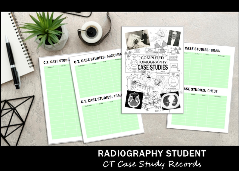 CT Computed Tomography Radiography Study Planner Organiser Printable ...