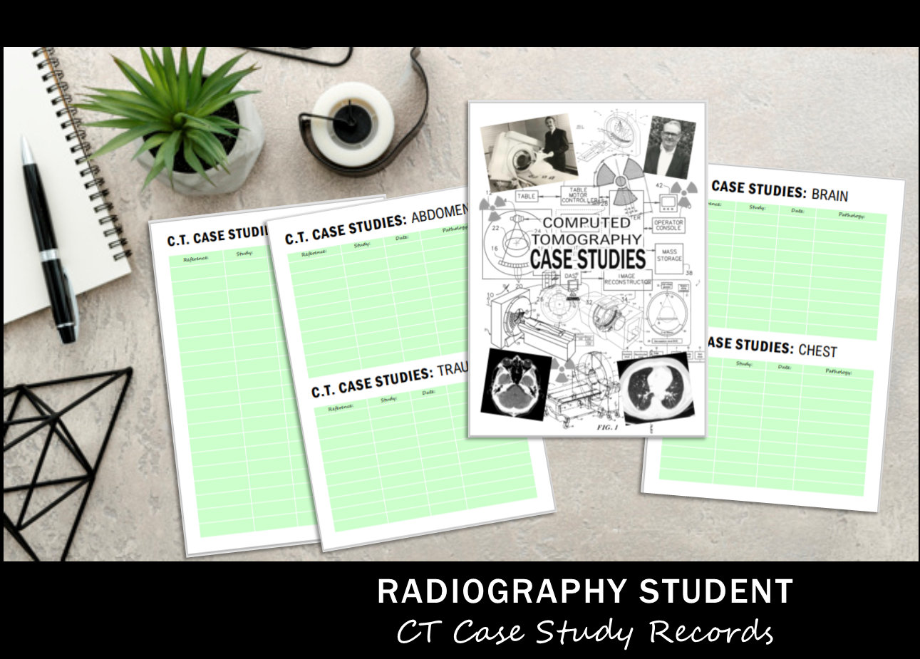CT Computed Tomography Radiography Study Planner Organiser Printable ...