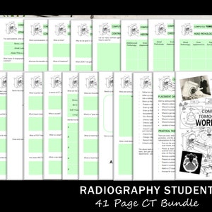 CT Computed Tomography Radiography Study Planner Organiser Printable ...