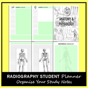 Radiography X-ray Study Planner Organiser Radiology Technologist Rad ...